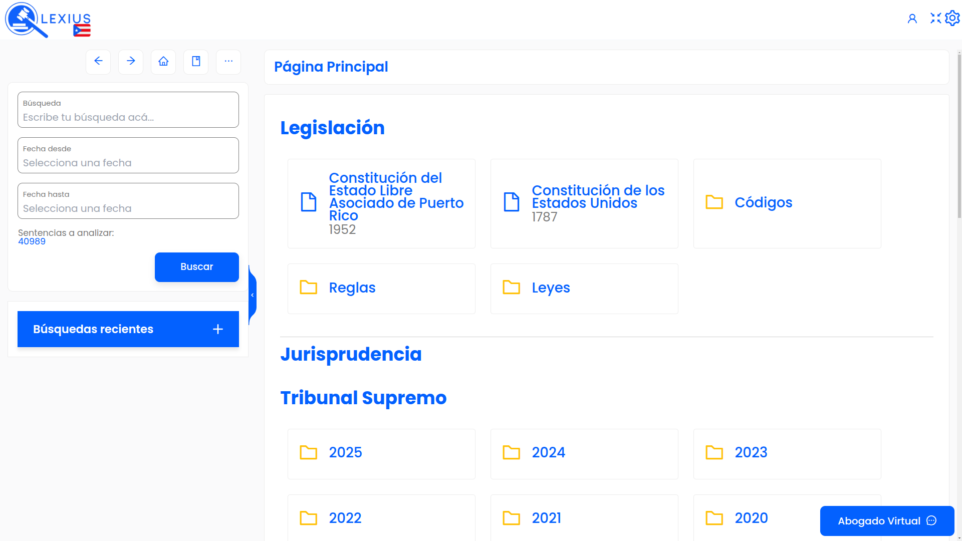 LEXIUS Puerto Rico - Software Jurídico con IA